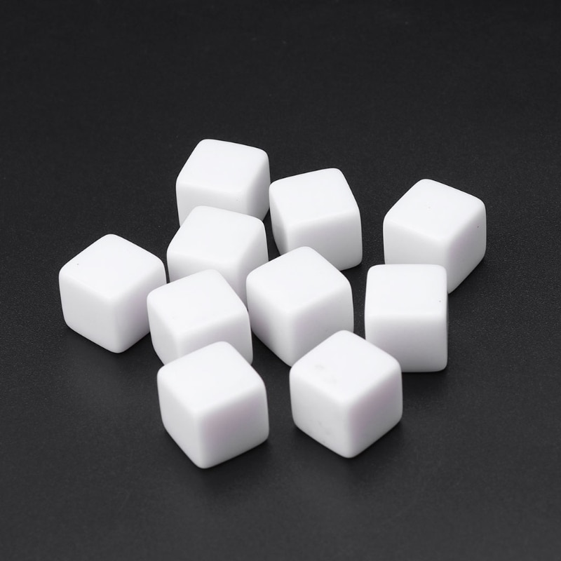 Buy D6 Blank Dice - Pack of 10 in India only at Bored Game Company ...